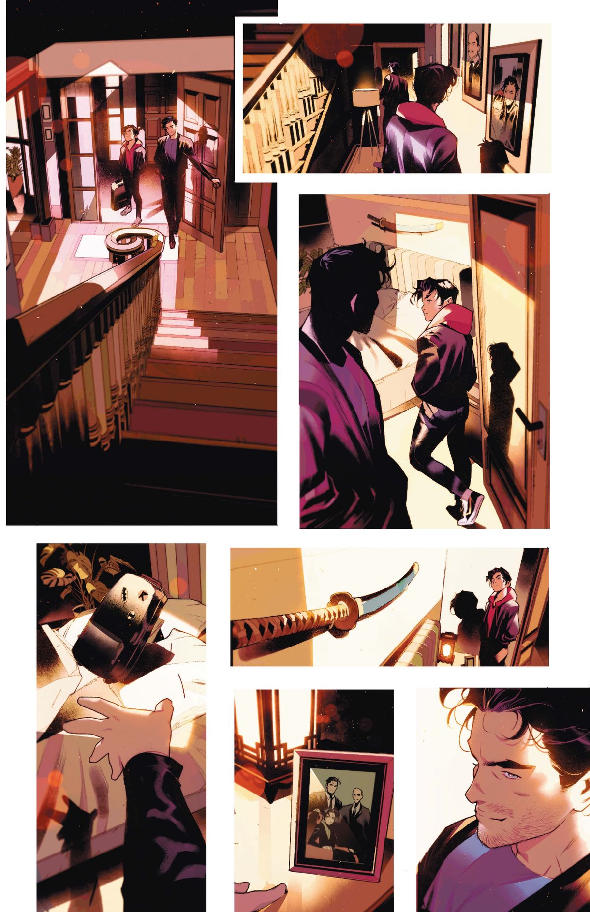 Bruce and Damian enjoy some family time while tackling the mystery of ...