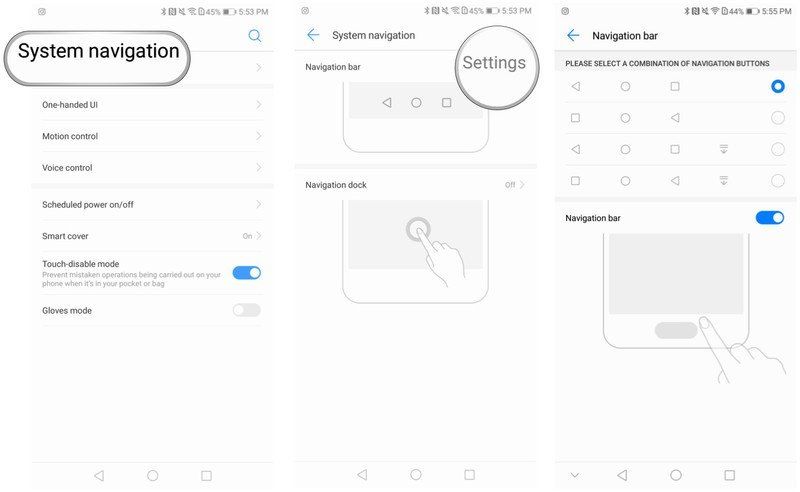 How to set up the Navigation Dock on the Huawei Mate 10 Pro | Android ...
