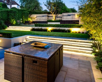 Patio steps ideas: elevate your patio with statement steps | Homes and ...