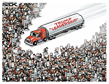 5 scathing cartoons about Trump's battle with protesters | The Week