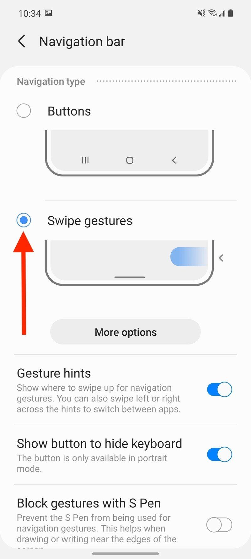 How to activate & change navigation gestures on Samsung Galaxy phone ...