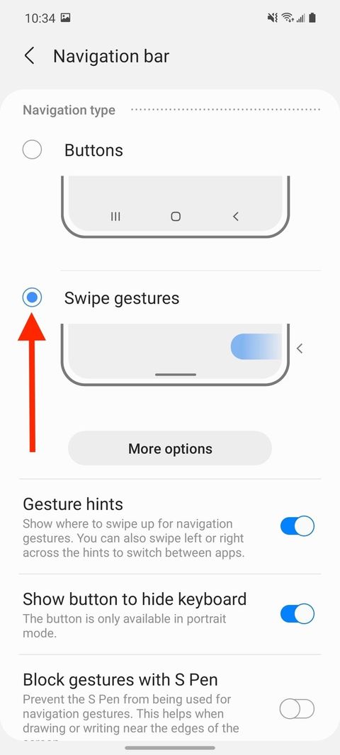 How to activate & change navigation gestures on Samsung Galaxy phone ...