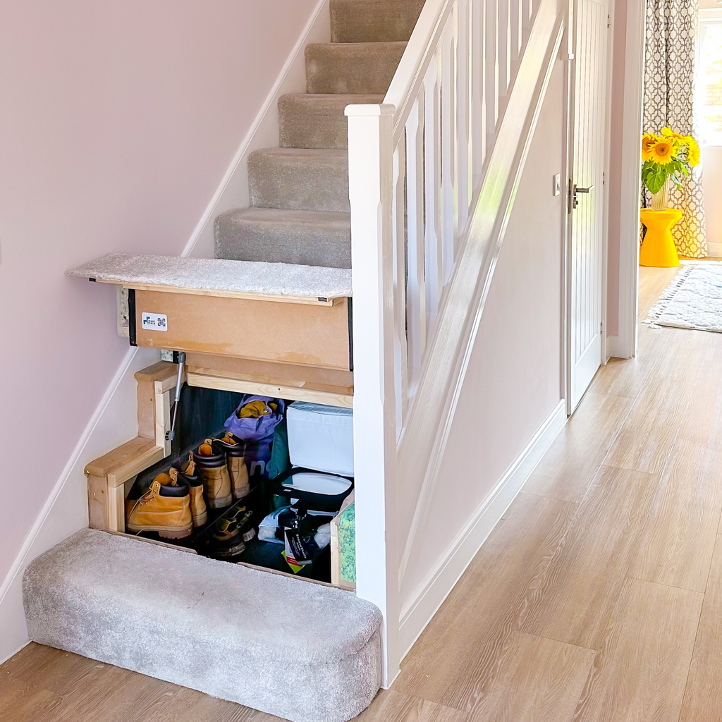 This hack transforms your stairs into the perfect storage space | Ideal ...