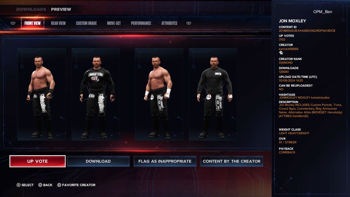 The best WWE 2K24 CAWs for you to download right now | GamesRadar+