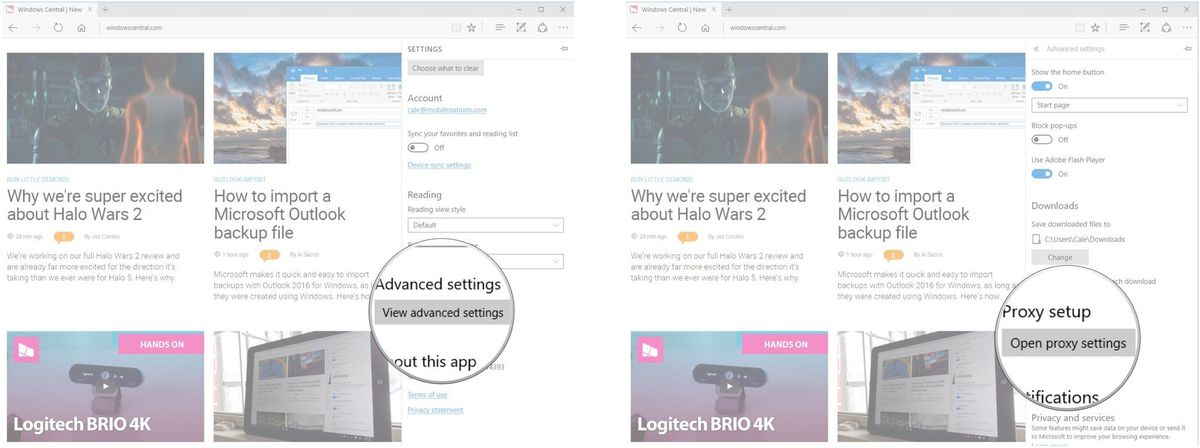 How to set up a proxy server in Edge for Windows 10 | Windows Central