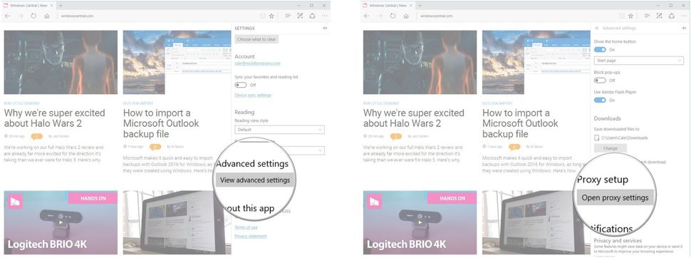 How to set up a proxy server in Edge for Windows 10 | Windows Central