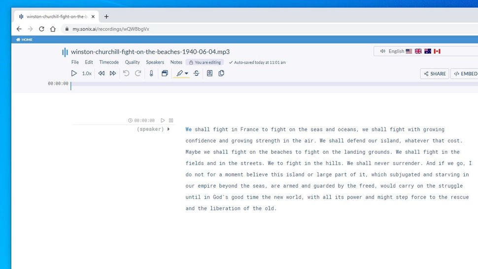 Sonix.ai transcription software review | TechRadar