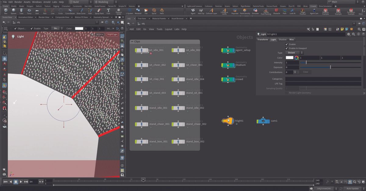 How to build a sell-out stadium crowd in Houdini | Creative Bloq