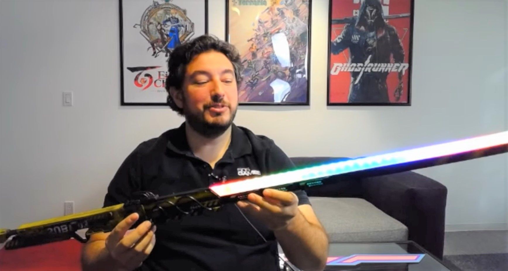 The winner of this speedrunning event gets a real-life RGB katana | PC Gamer