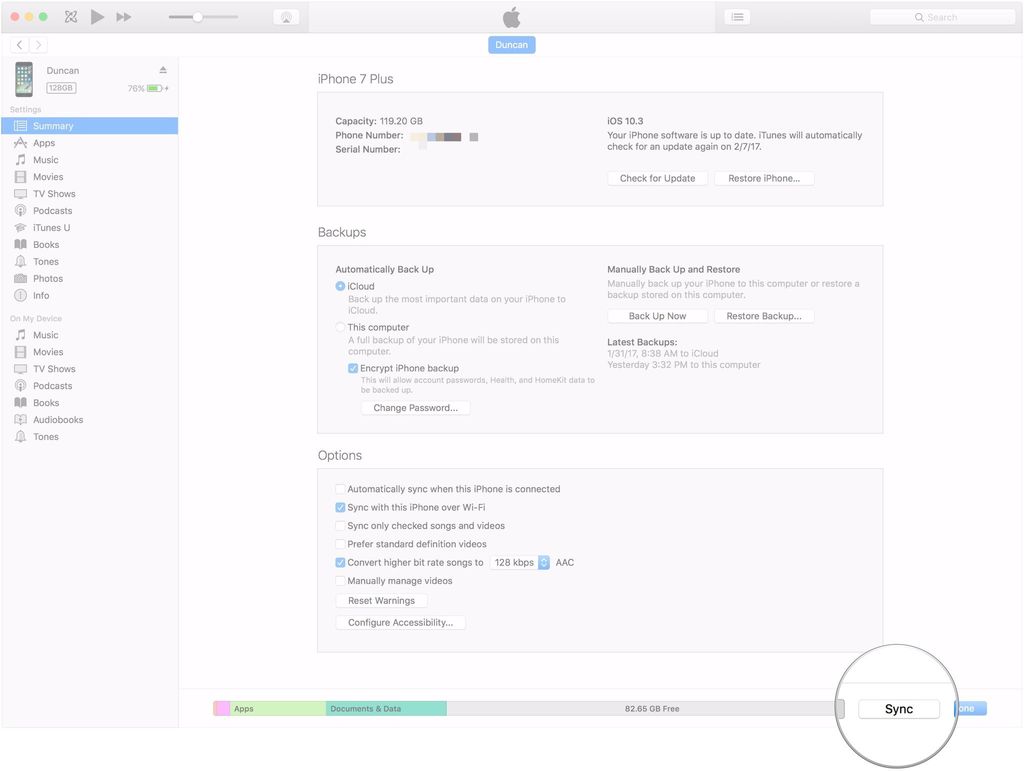How to sync your iPhone or iPad to iTunes | iMore