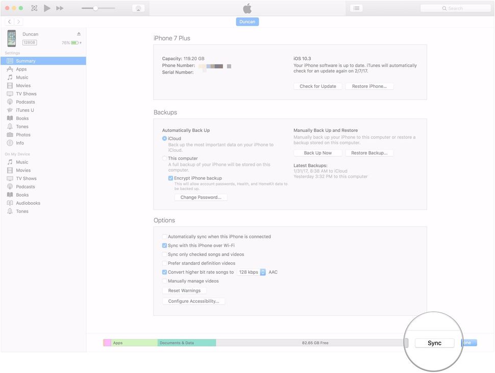 How to sync your iPhone or iPad to iTunes | iMore