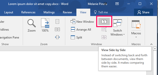How to Compare Documents Side-by-Side in Word 2016 | Laptop Mag
