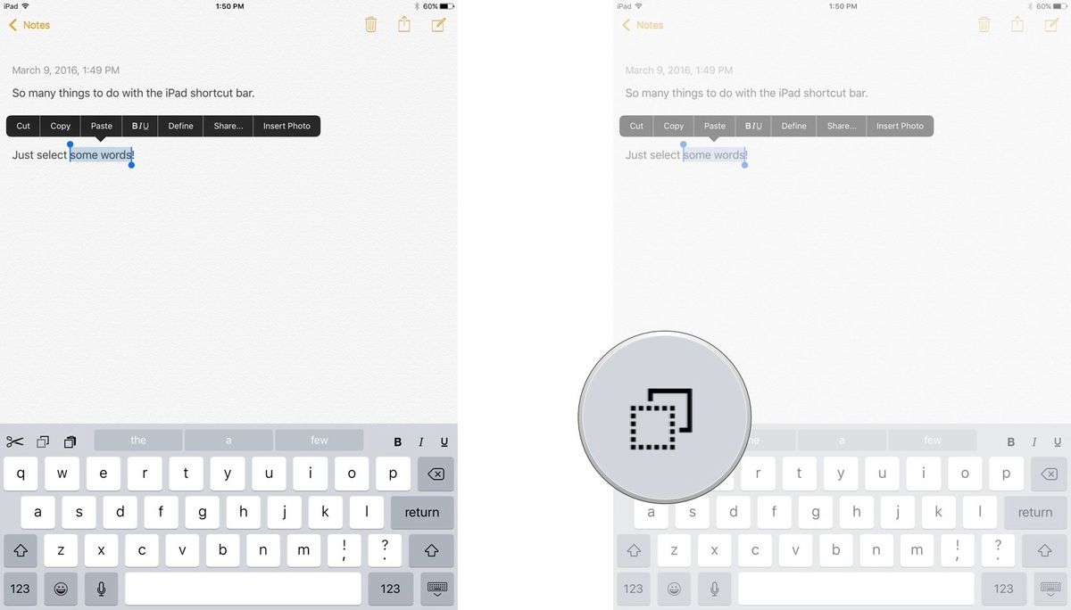 How to use the keyboard shortcut bar on iPad | iMore