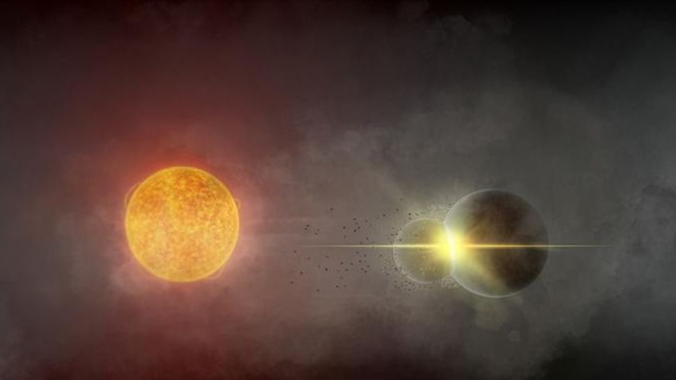 Exceptionally rare sighting of planets colliding may shed light on the ...