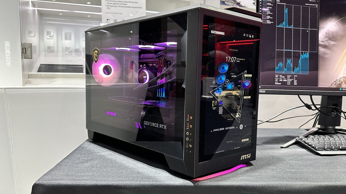 MSI's spangly MEG Vision X AI desktop PC is just the ticket for anyone ...