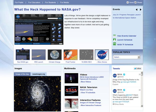 NASA Launches New Website Look | Space
