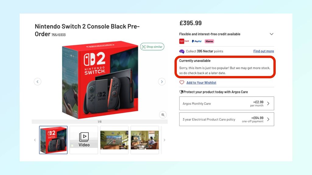 Nintendo Switch 2 pre-orders are selling out already despite calls to 'drop the price' | Tom's Guide