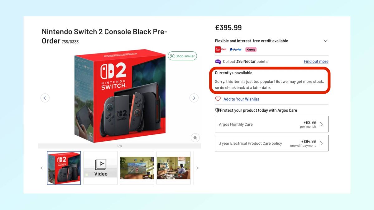 Nintendo Switch 2 pre-orders are selling out already despite calls to 'drop the price' | Tom's Guide