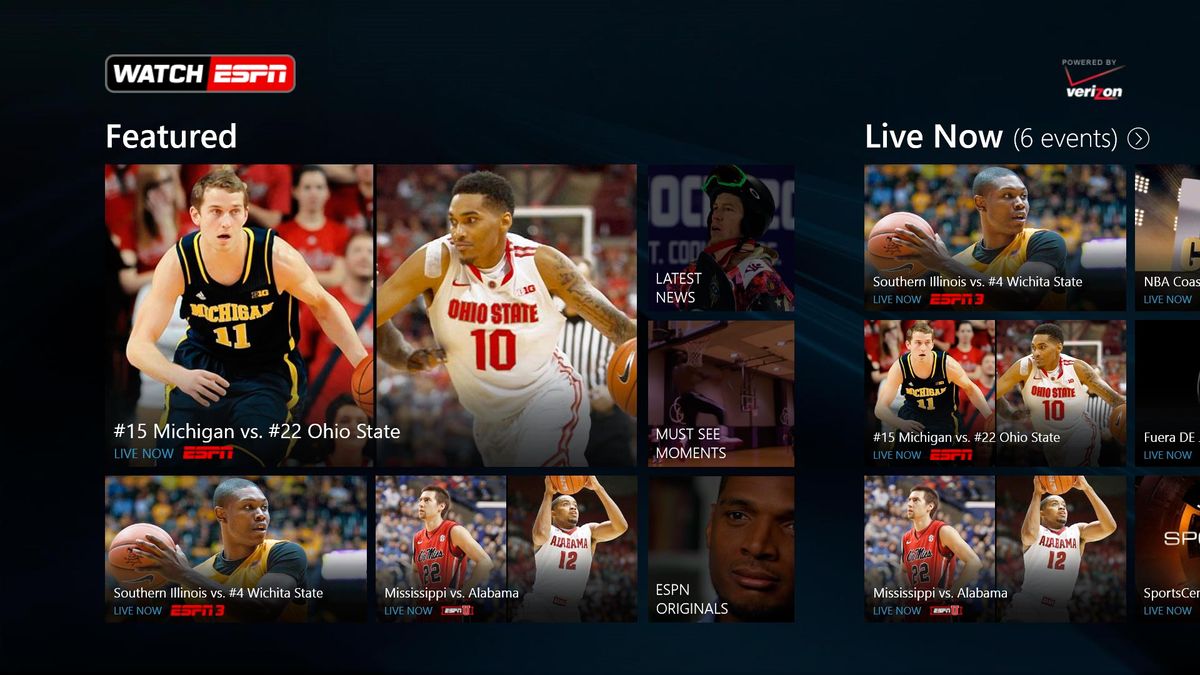 WatchESPN comes to Windows 8, never miss a live game again | Windows ...