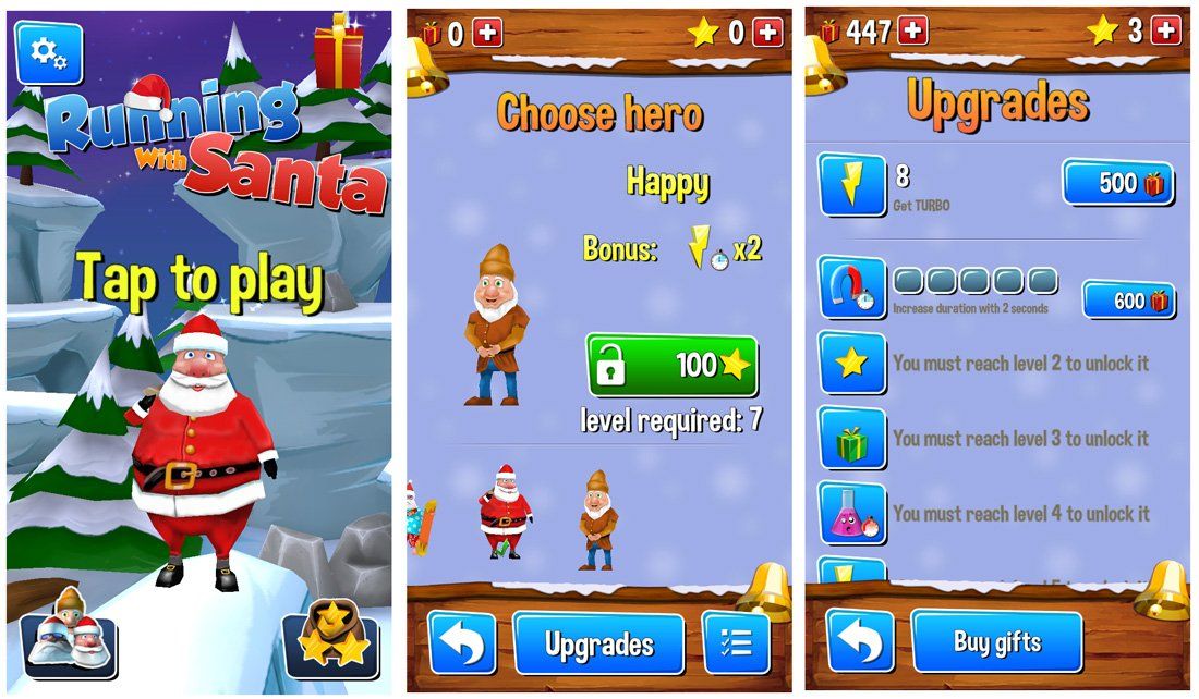 Running with Santa 2, an endless runner game with a dash of Holiday ...