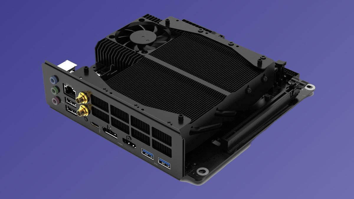 This odd but surprisingly well-priced mini ITX motherboard from Minisforum packs an embedded AMD ...