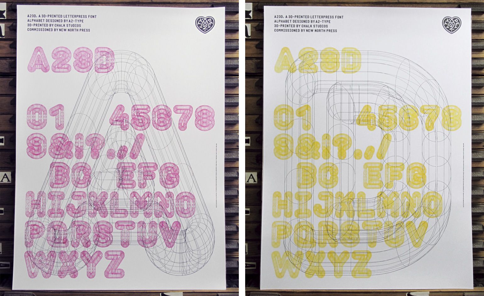 New North Press commissions a 3D-printed letterpress font, designed by ...