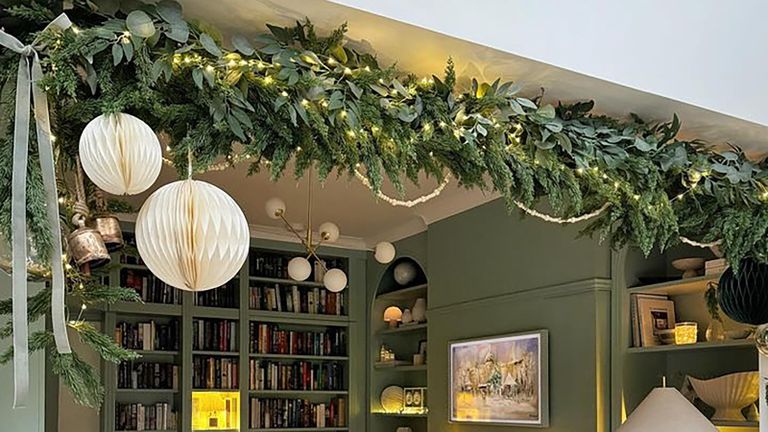 This viral DIY door garland hack is a must for Christmas | Ideal Home
