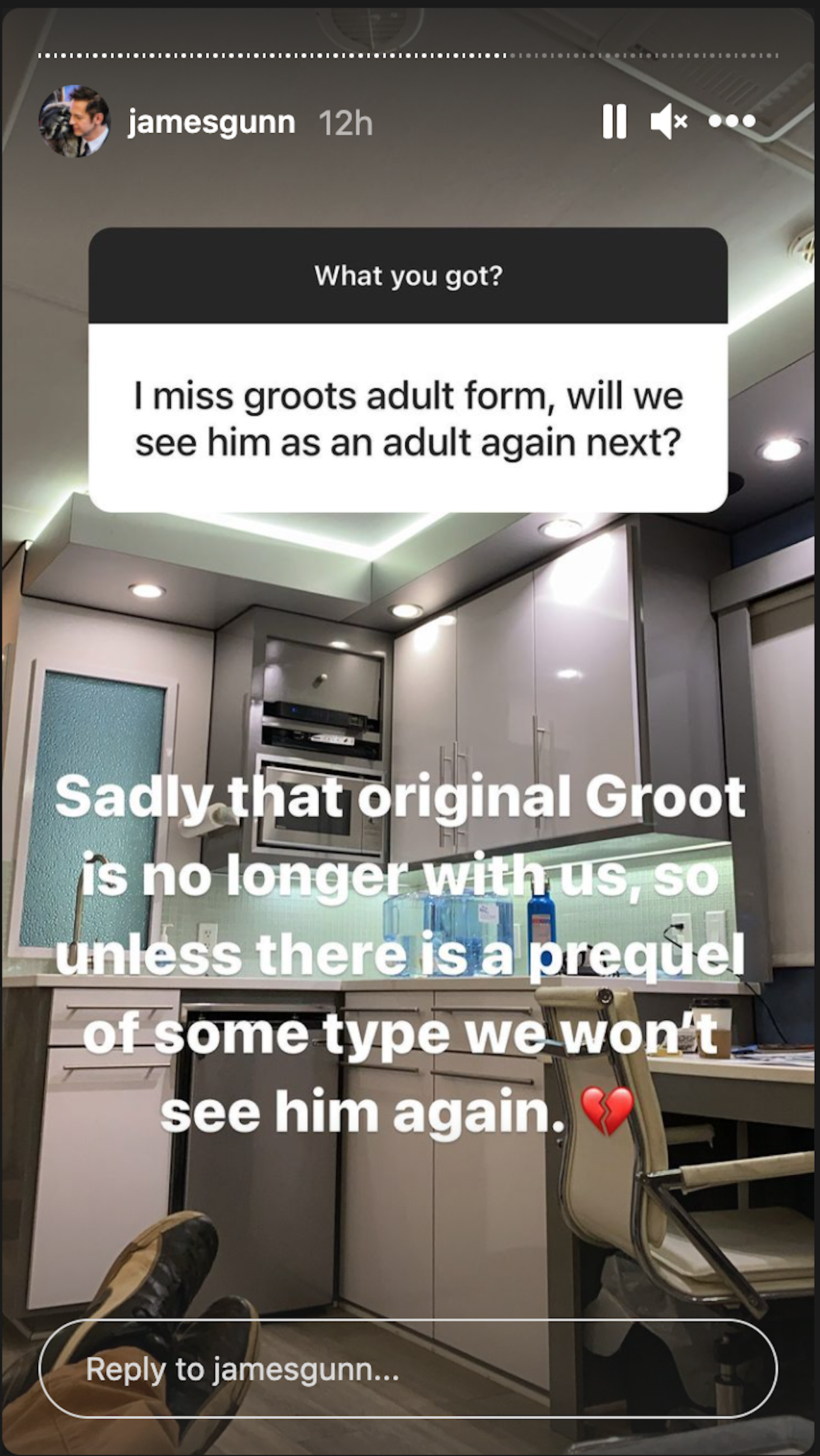 Guardians Of The Galaxy: James Gunn Gives Update On Groot Growing In ...