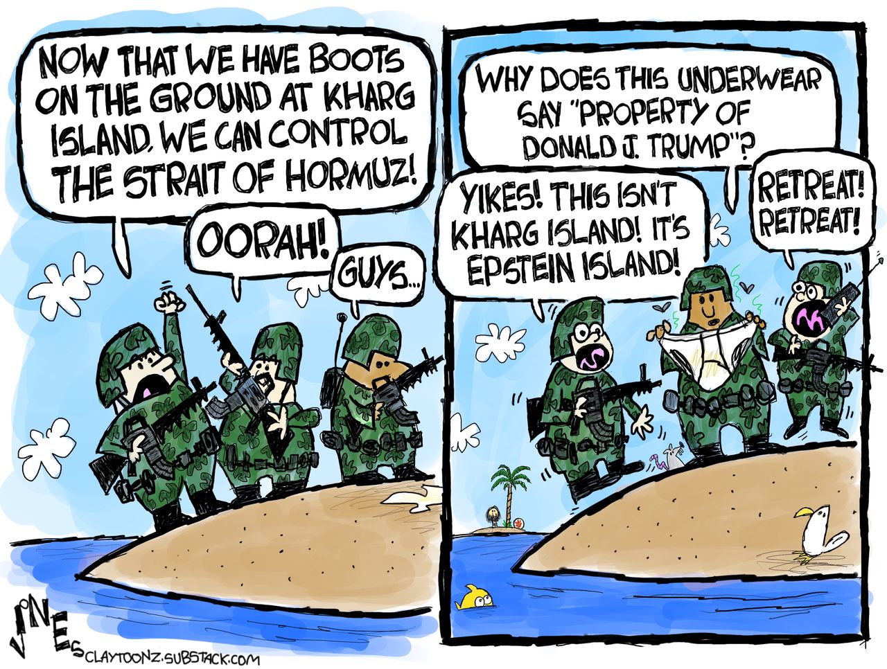 5 groundbreaking cartoons about a boots on the ground invasion of Iran ...