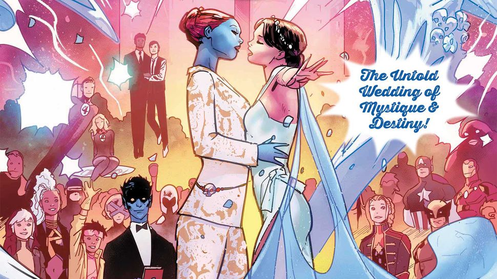 Mystique and Destiny get married in this year's Marvel Pride special ...