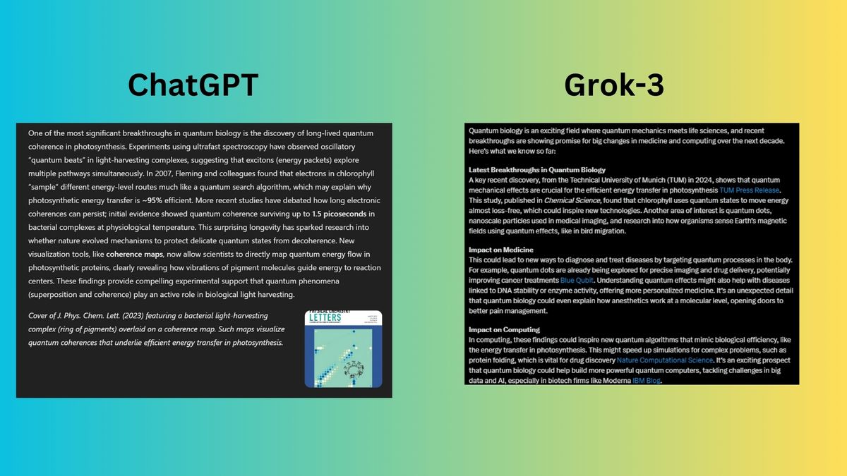 I just tested ChatGPT deep research vs Grok-3 with 5 prompts — here's ...