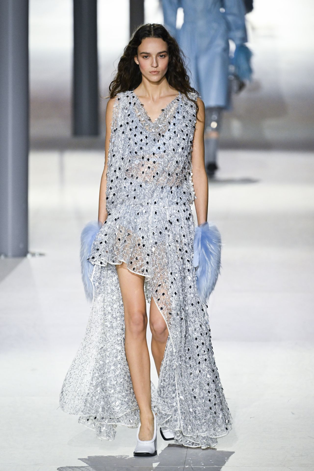 Emma Stone Changes Out of Ripped Louis Vuitton Dress Into Second ...