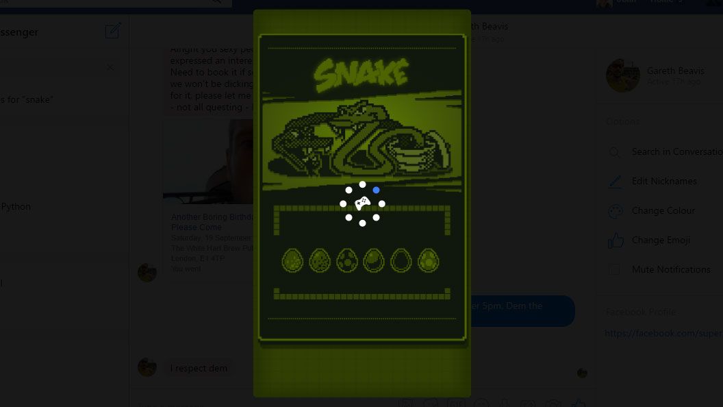 How to play Snake on Facebook Messenger | TechRadar