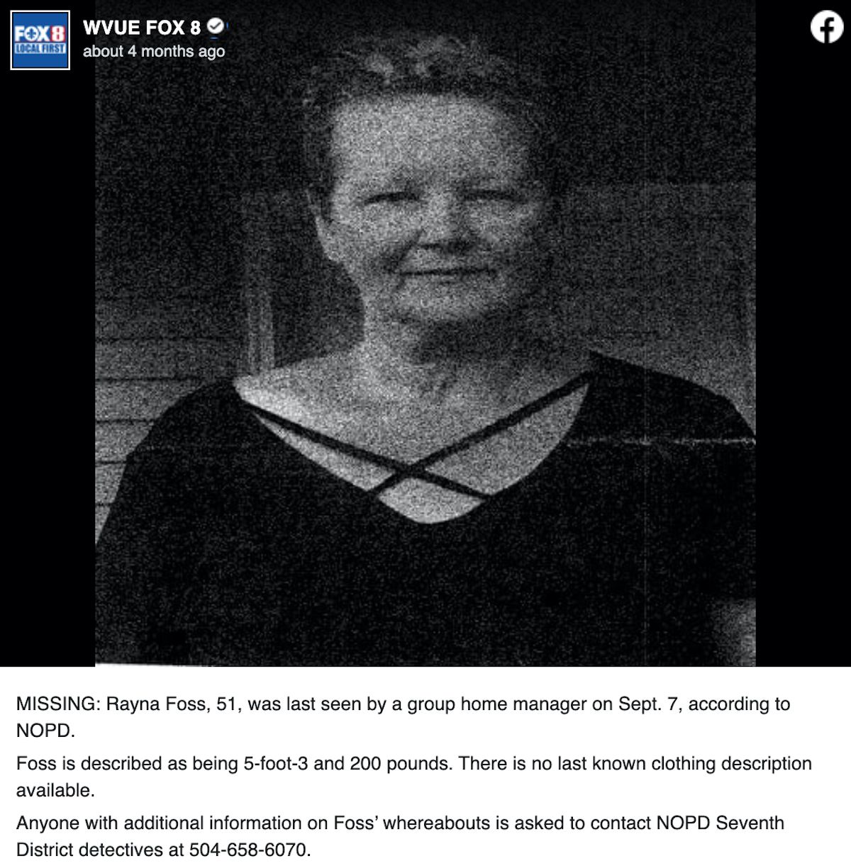 US police seek information on ex-Coal Chamber bassist Rayna Foss, who ...