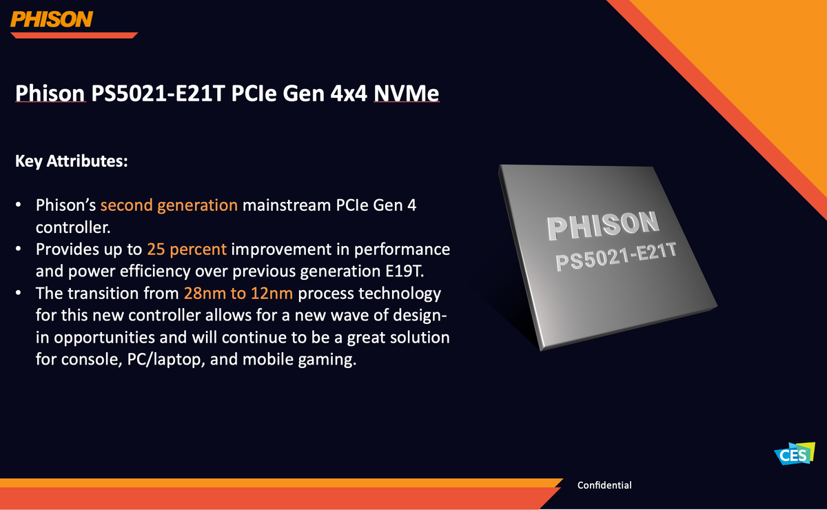 Phison's PS5021-E21T Controller to Enable 5000 MBps Entry-Level SSDs ...