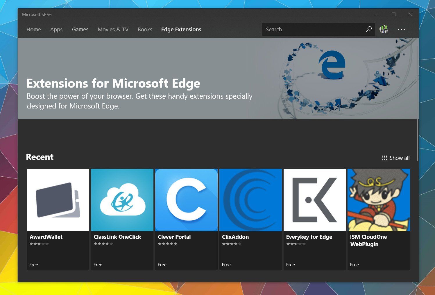Microsoft Store for Windows 10 picks up dedicated Edge Extensions tab ...