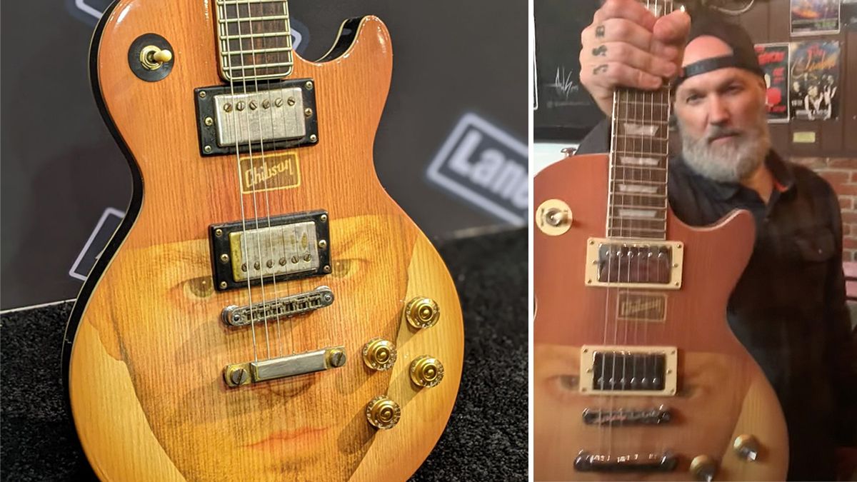 Watch Fred Durst meet the Durst Burst, a Les Paul plastered with his ...