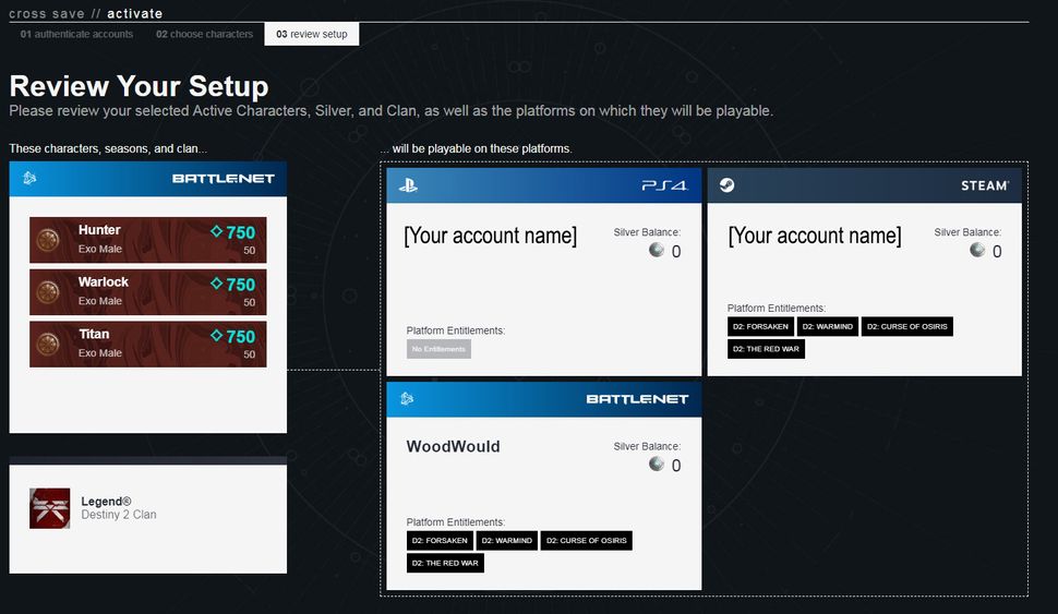 Destiny 2 cross save: How to set up your cross save account and play on ...