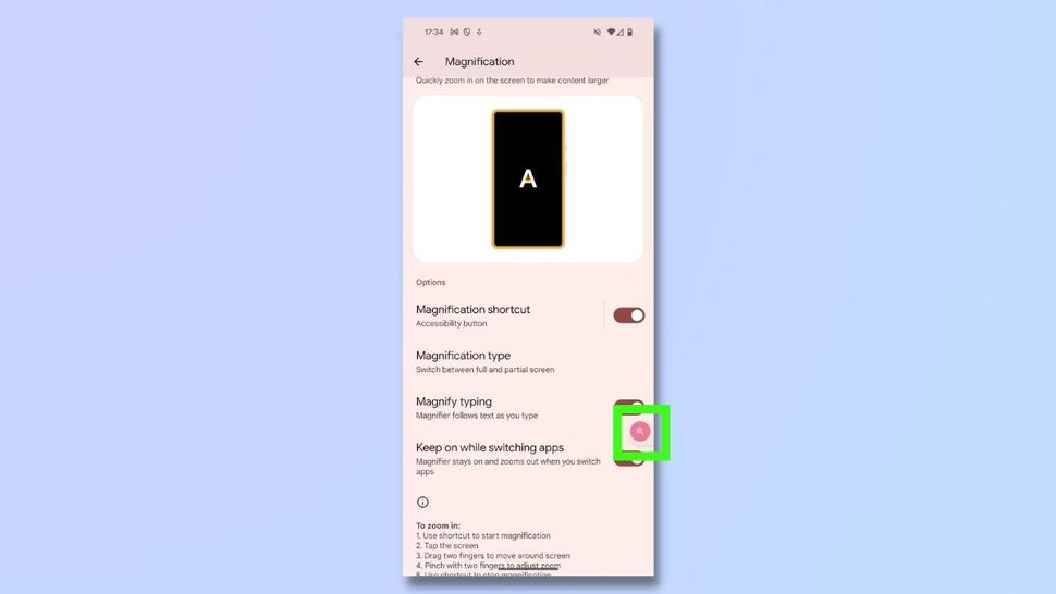 How to use the Android on-screen magnifier | Tom's Guide