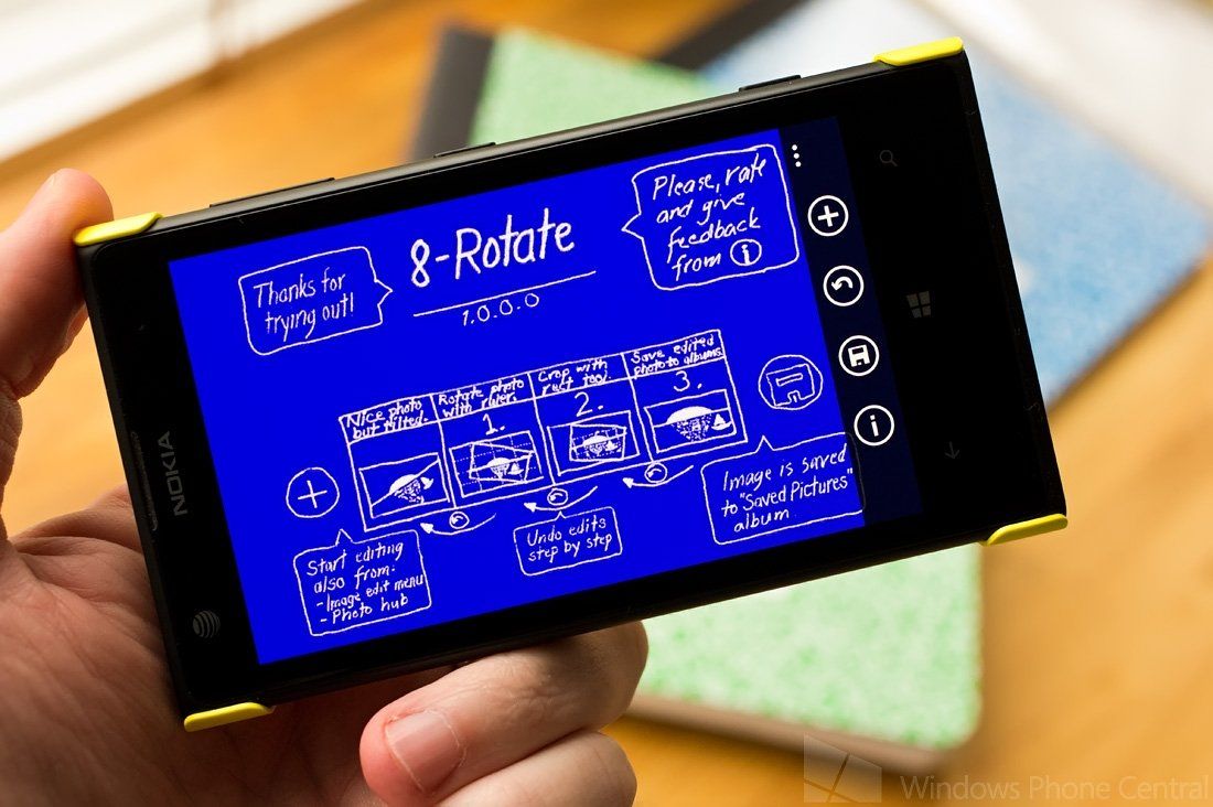 8-Rotate, a Windows Phone 8 app to help get the tilt out of your photos ...