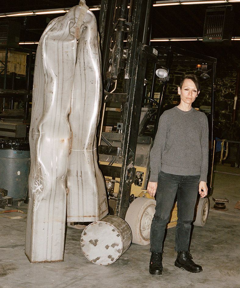 Head to head with sculptor Carol Bove in her Brooklyn studio | Wallpaper
