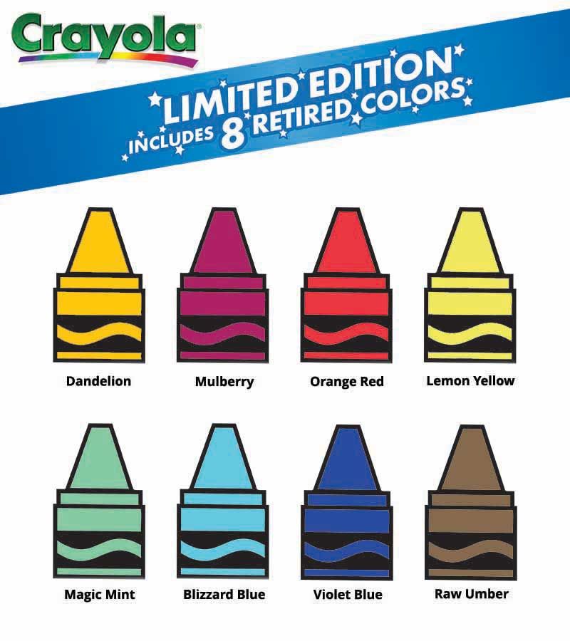 Crayola's nostalgic limited edition packs bring back 'lost' colours ...