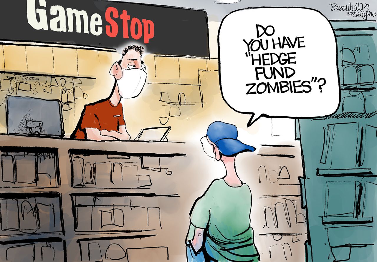 5 irrationally funny cartoons about the GameStop stock market madness ...