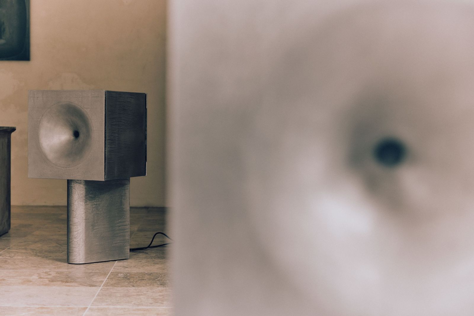 Cast aluminium speaker is a tower of sound by Tom Fereday | Wallpaper*