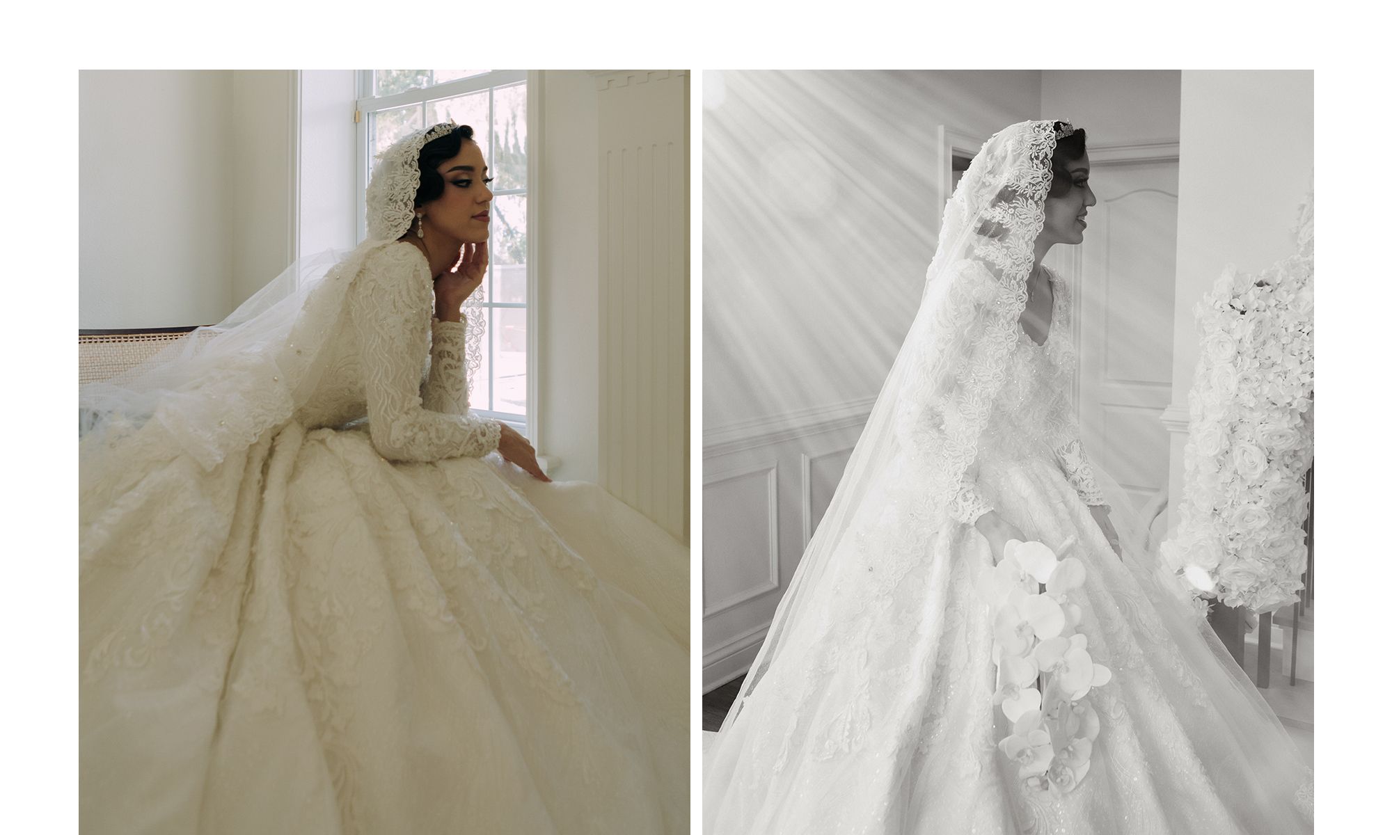 Who What Wear Weddings: Sally Ashour and Abdul Ayyad's Glamorous ...