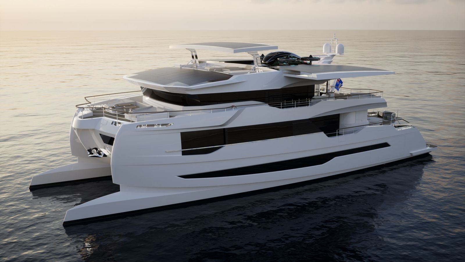 Silent Yachts and VRCO integrate eVTOL in electric catamaran | Wallpaper*