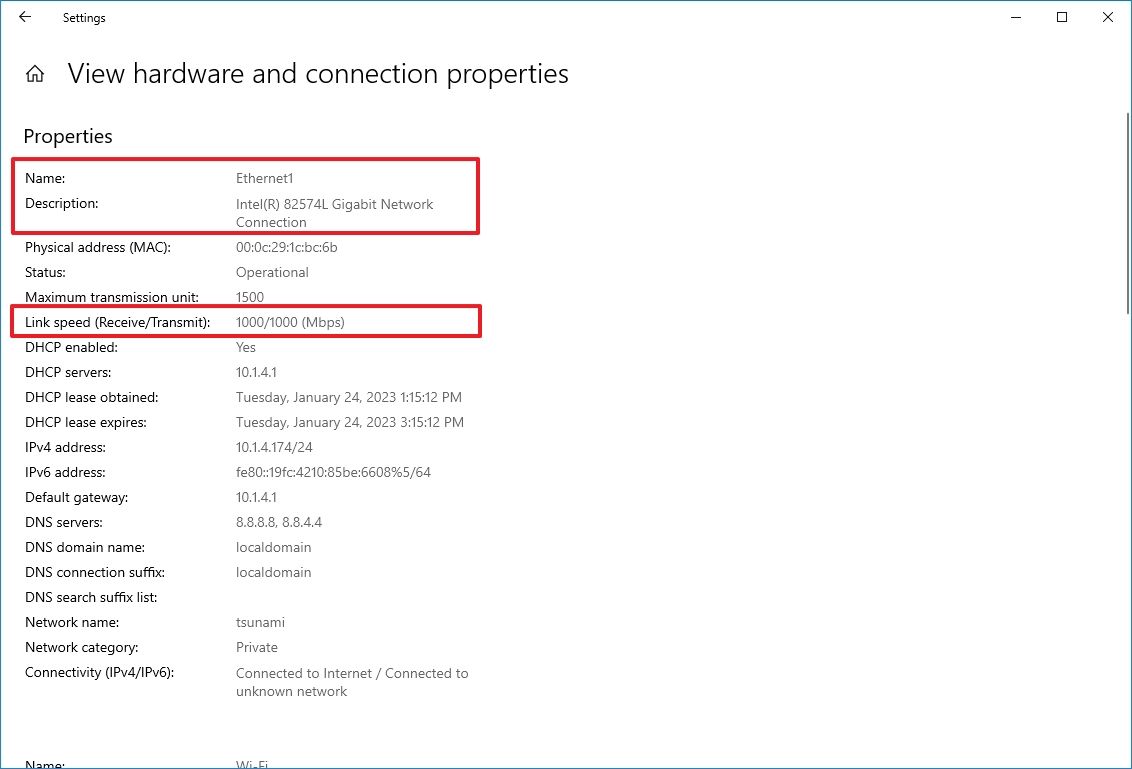 How to determine Wi-Fi and Ethernet connection speed on Windows 10 ...