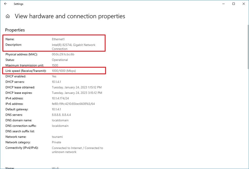 How to determine Wi-Fi and Ethernet connection speed on Windows 10 ...