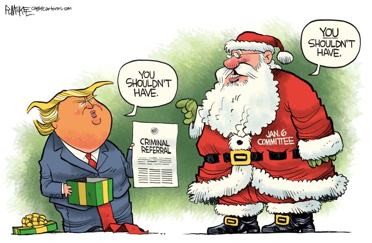 7 scathing cartoons about Trump's criminal referral | The Week