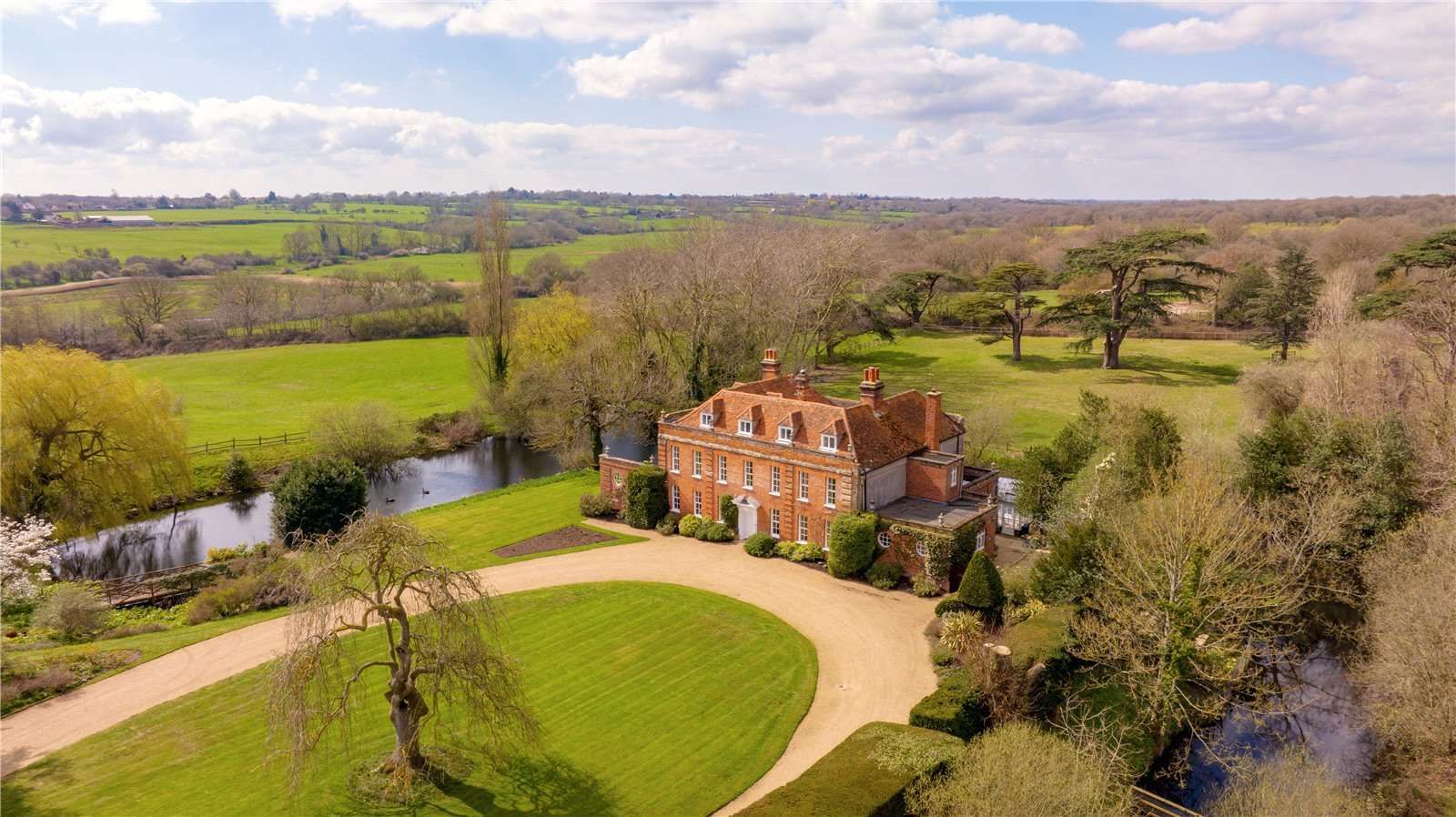 A gorgeous country home with grace, space and an original medieval moat ...